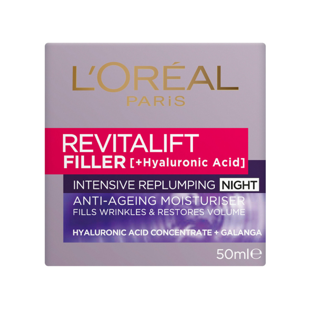 L’ORÉAL PARIS REVITALIFT FILLER ΚΡΕΜΑ ΣΥΣΦΙΞΗΣ ΝΥΧΤΑΣ ΜΕ ΥΑΛΟΥΡΟΝΙΚΟ ΟΞΥ