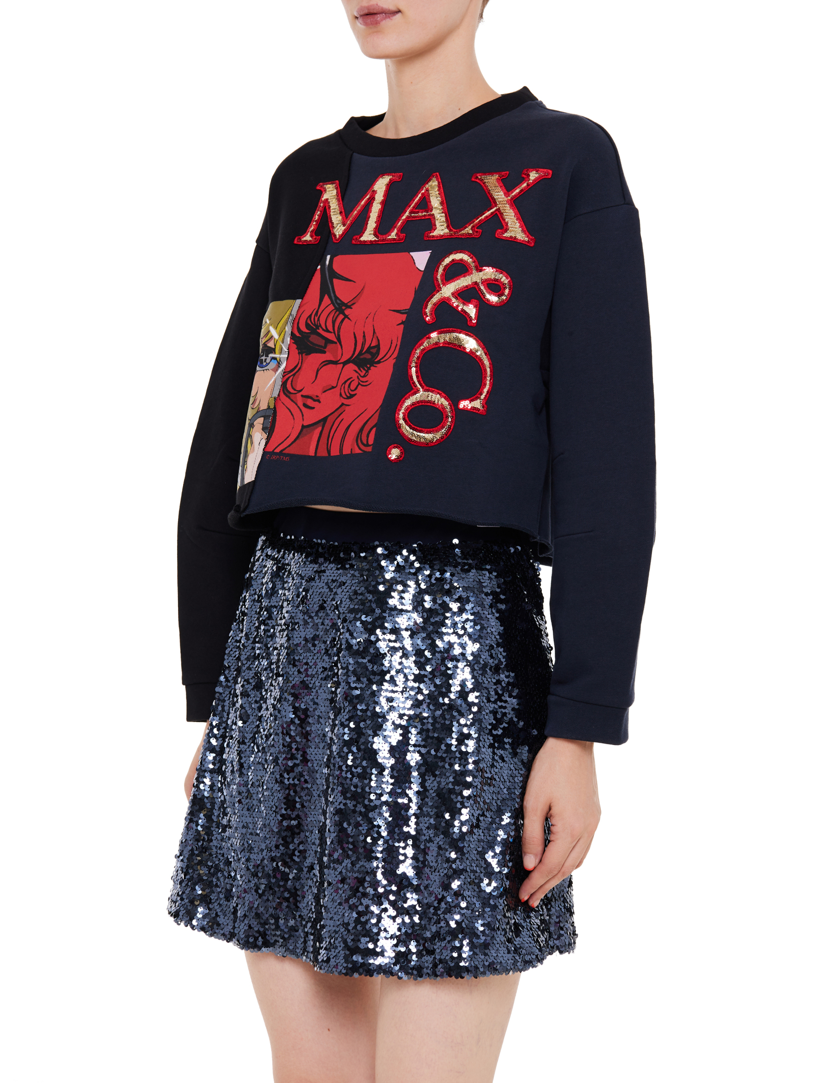 MAX&CO. CROPPED ΦΟΥΤΕΡ ΜΠΛΟΥΖΑ ΜΕ ΣΧΕΔΙΟ | attica