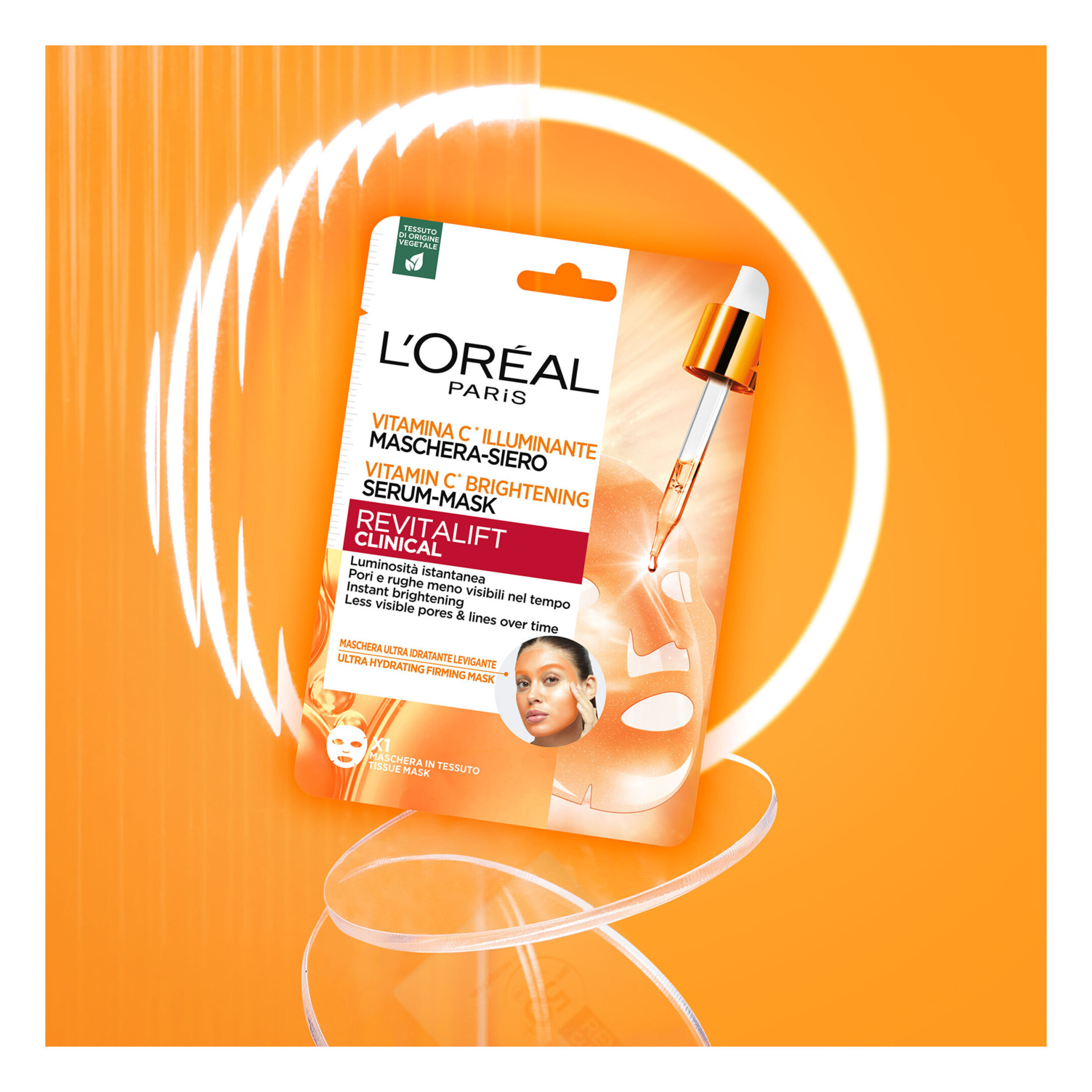 L’ORÉAL PARIS REVITALIFT CLINICAL VITAMIN C ΥΦΑΣΜΑΤΙΝΗ ΜΑΣΚΑ ΛΑΜΨΗΣ ...